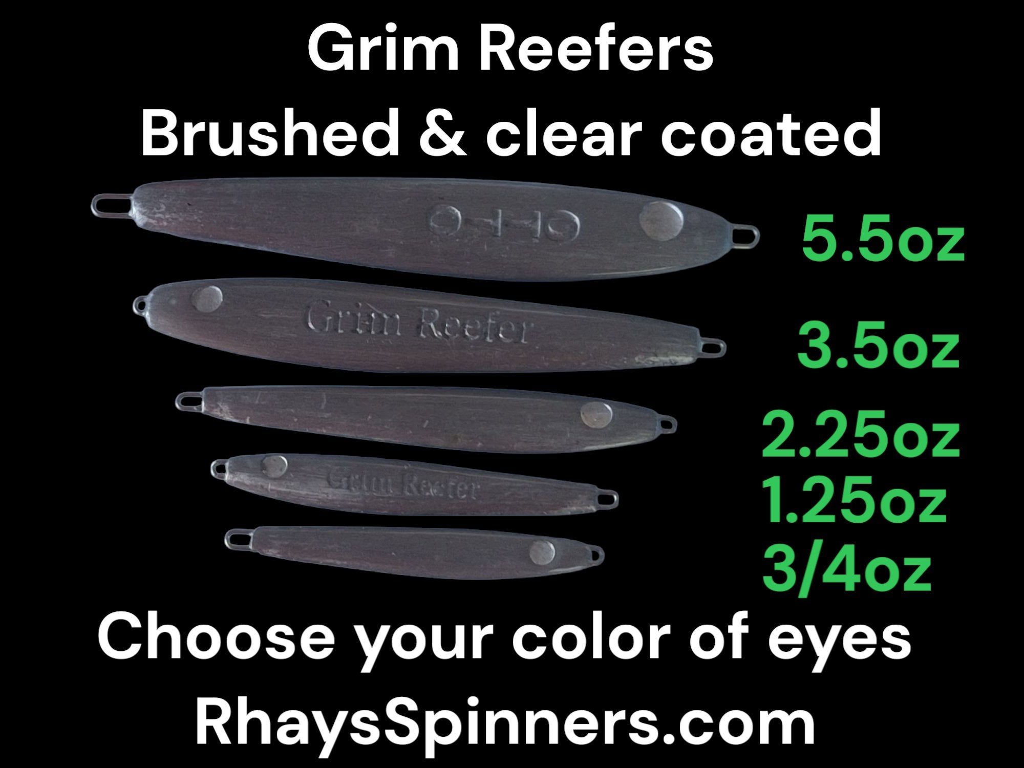 Grim Reefer jigs – CTW / Rhays Spinners