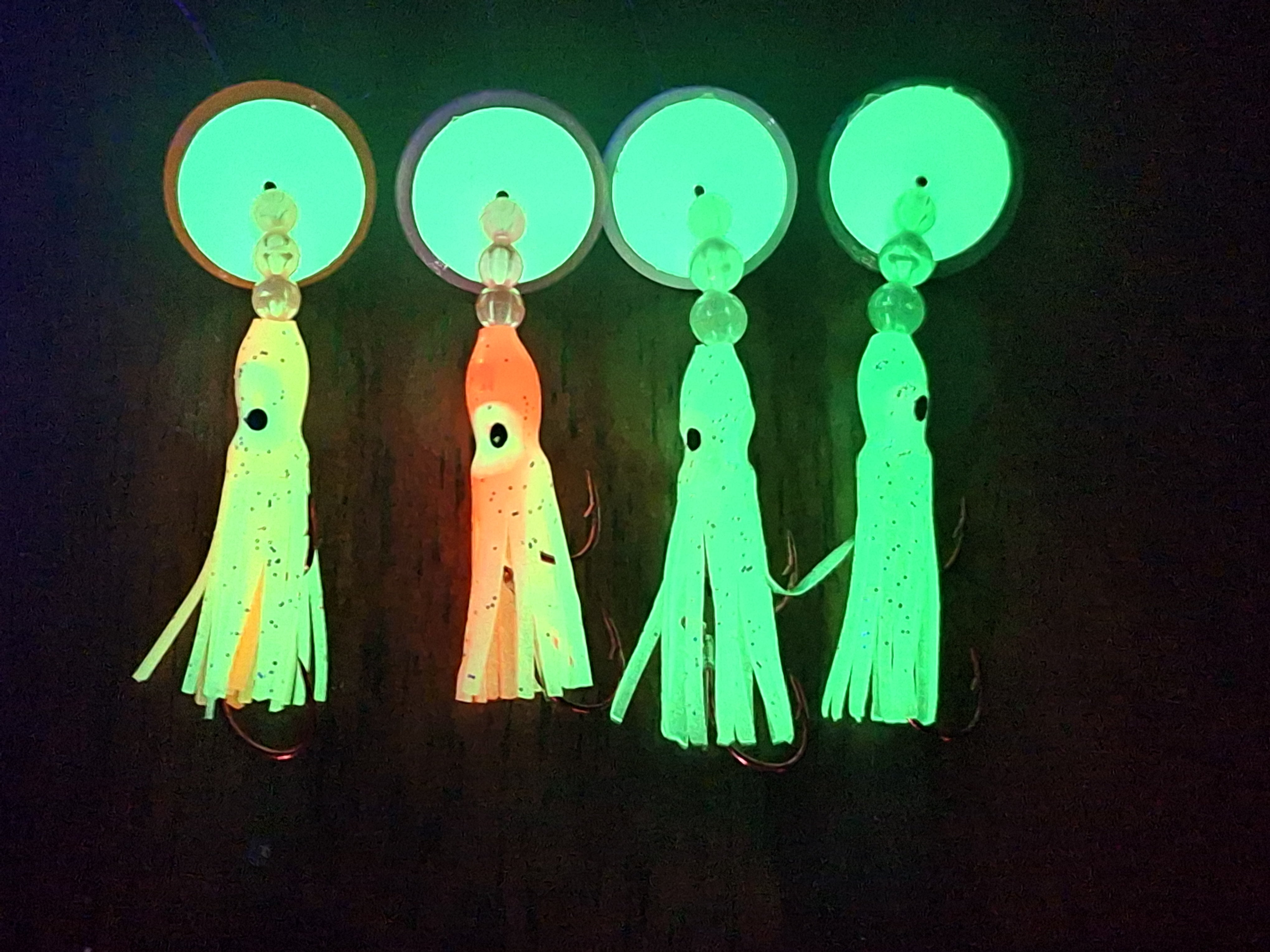 GLOW DISC w/ Hypervis – Rhays Spinners / Custom Tackle Works