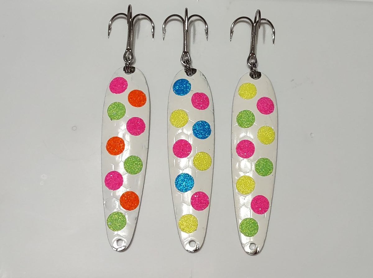 Clown spoons. – CustomTackleWorks / RhaysSpinners
